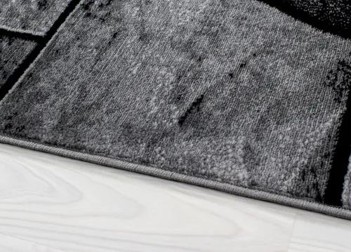 Koberce Breno Kusový koberec PARMA 9250 Black, Šedá, Černá, Vícebarevné, 140 x 200 cm