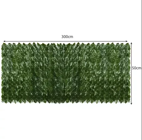 Živý plot na balkon - 300 x 50 cm - umělý | BIANO