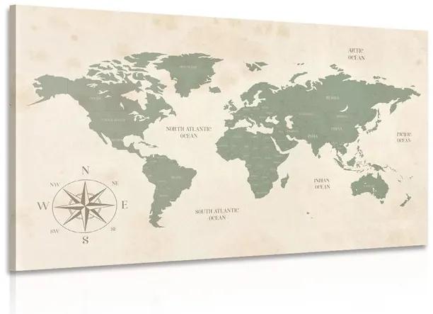 Obraz decentní mapa světa Varianta: 120x80