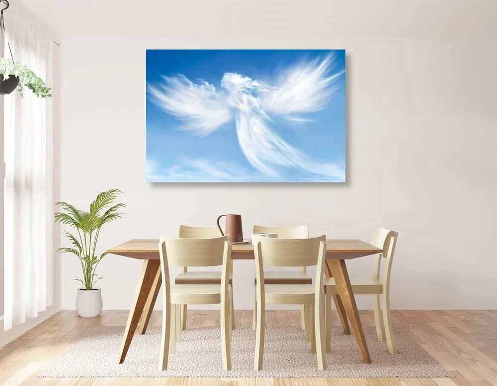 Obraz podoba anděla v oblacích - 120x80 cm