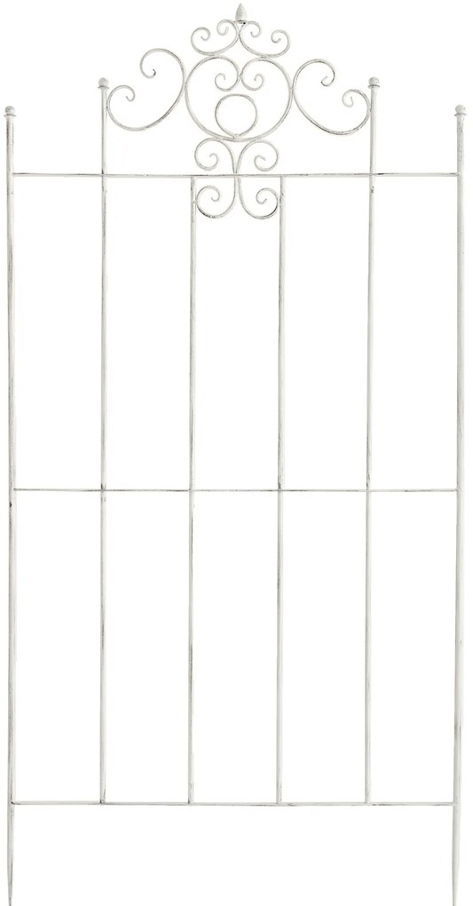 2x Mřížka na popínavé rostliny Paula - 180 x 85,5 cm - Bílá antik