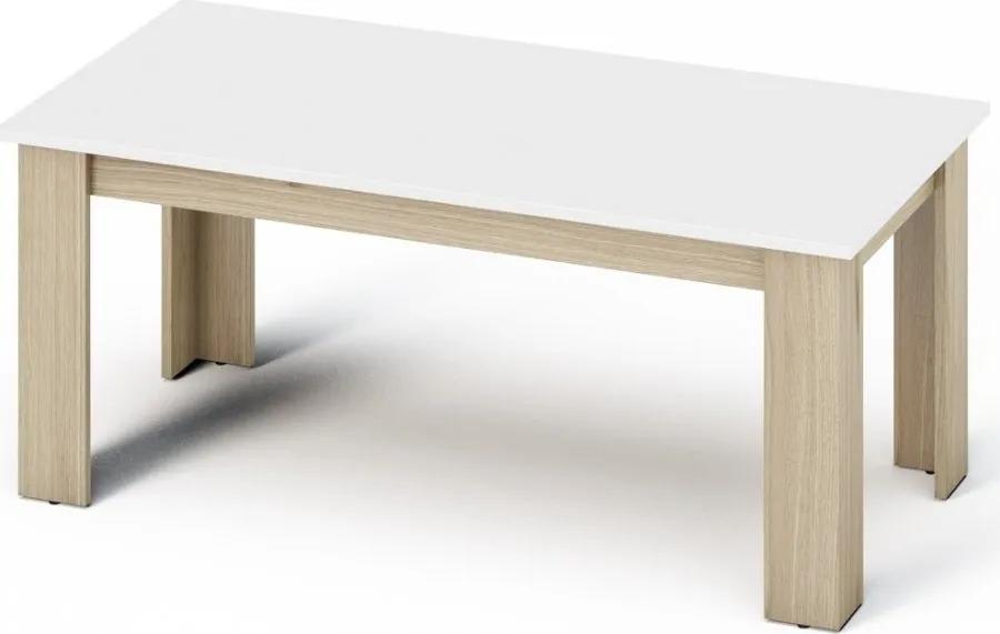 Casarredo - Komfort nábytek Konferenční stolek KANO sonoma/bílá mat