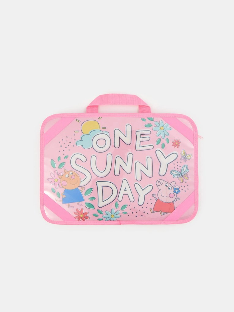 Sinsay - Kreativní sada s omalovánkami a samolepkami 19 pack Peppa Pig - růžová