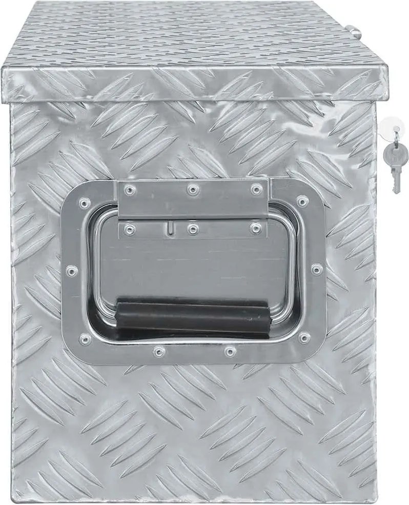 Hliníkový box 80 x 30 x 35 cm stříbrný 142939
