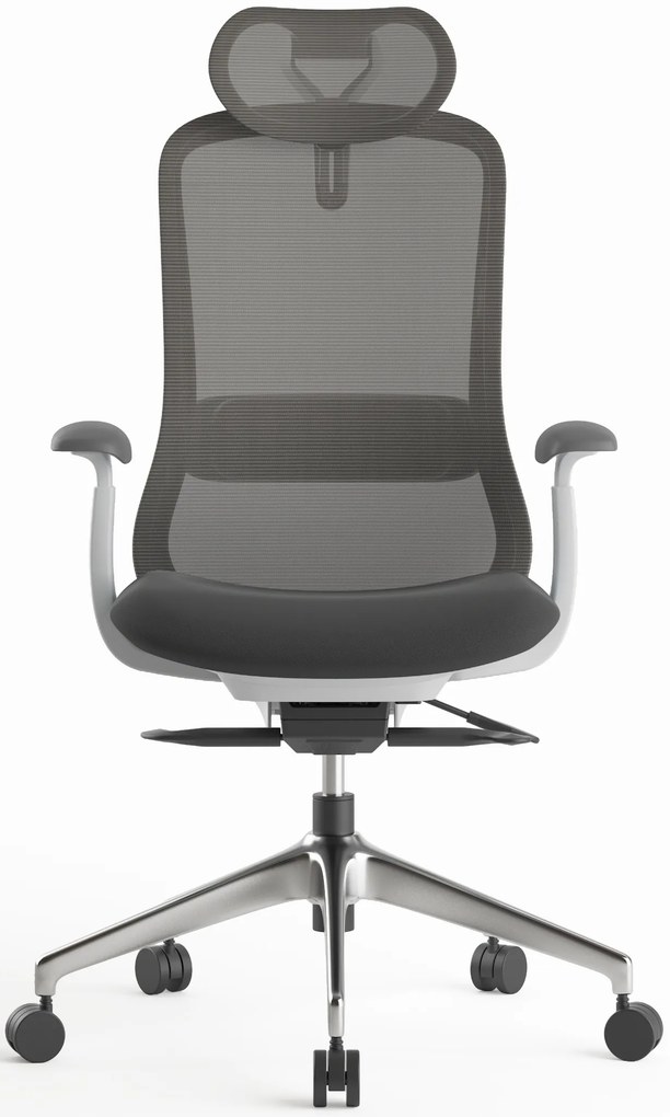 MERCURY Ergonomická kancelářská židle UNO - tmavě šedá síťovina