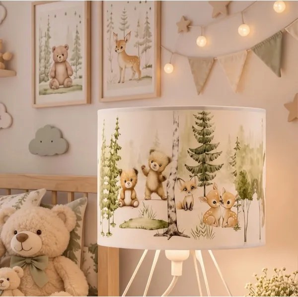 Dětská stolní lampa KIDS ROOM 1xE27/60W/230V pr. 18 cm zvířátka