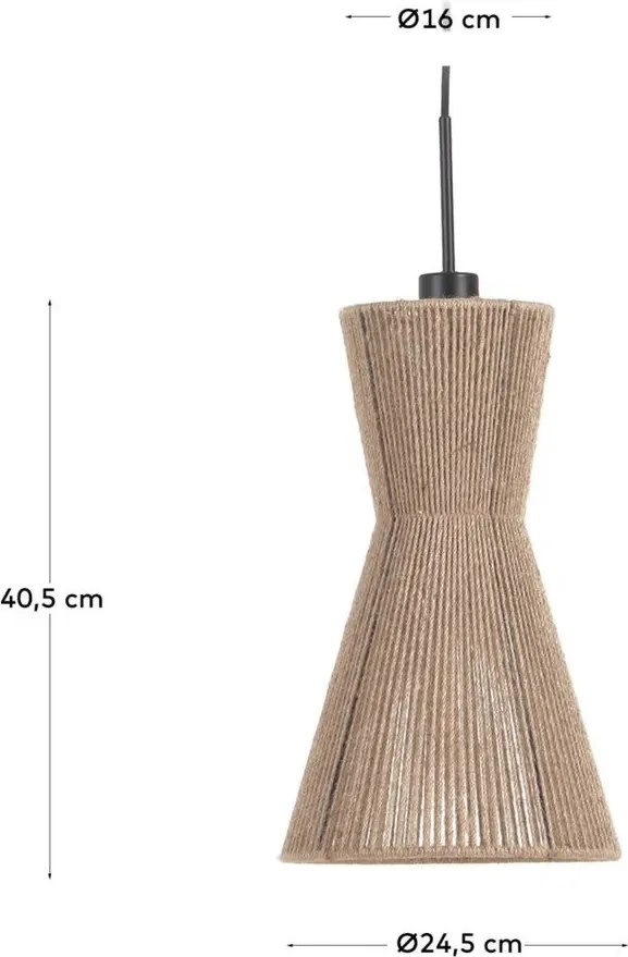 Stínidlo v přírodní barvě ø 24,5 cm Crista – Kave Home
