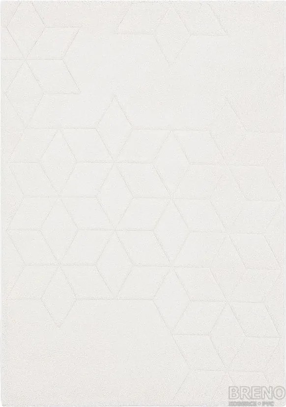 Breno Kusový koberec VEGAS UNI C1/WWW, 120x170 cm, Bílá