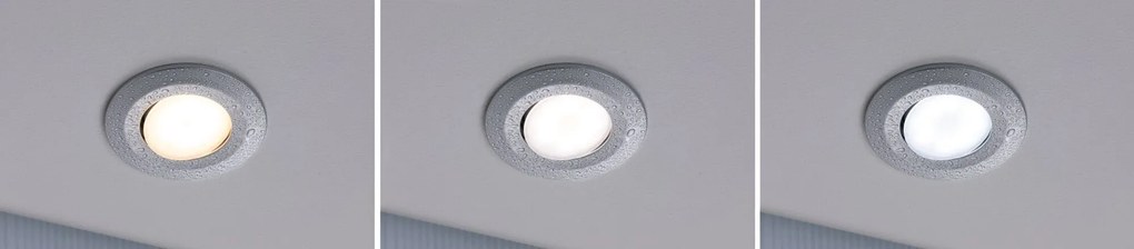 P 98199 LED vestavné svítidlo Calla 10ks sada IP65 kruhové 90mm 30° 10x5W 230V CCT matný chrom - PAULMANN
