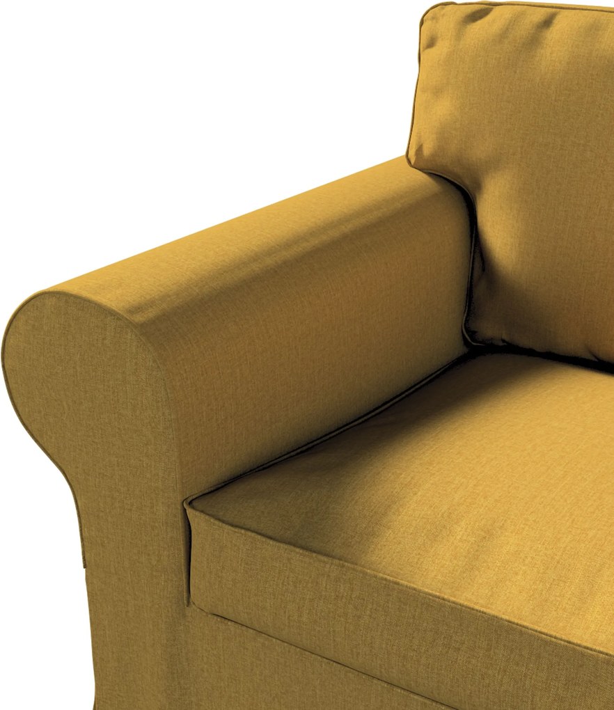 Potah na křeslo IKEA Ektorp barva žlutá látka pletený vzor