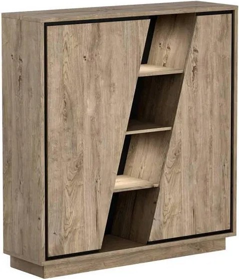 XXXLutz VYSOKÁ KOMODA, koňaková, 128/143/37 cm Hom`in - Vysoké komody - 000552059512