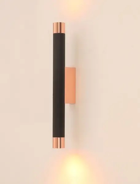 Designové nástěnné svítidlo Q měděná