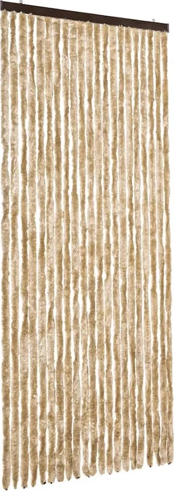 Závěs proti hmyzu béžový 90 x 220 cm Chenille 284283