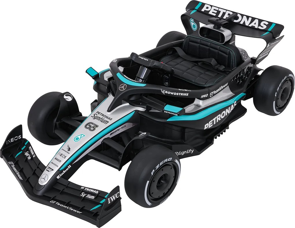 Ramiz Formule AMG Petronas F1 elektrické autíčko pro děti černé na dálkové ovládání + ovladač R/C
