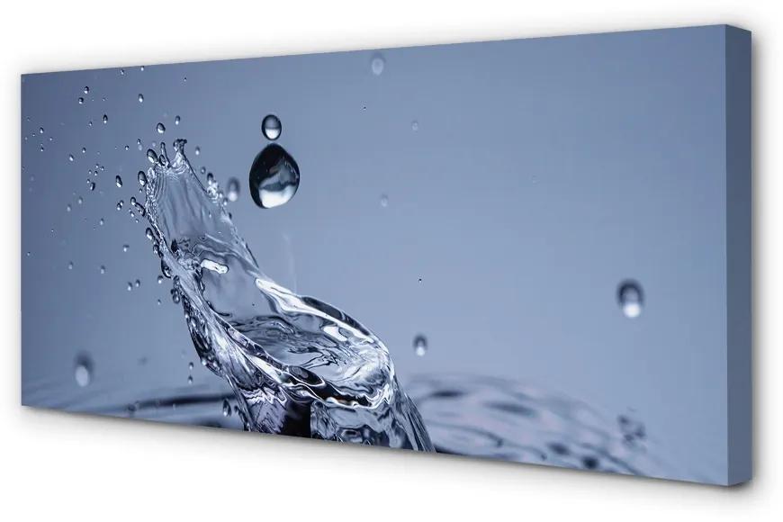 Obrazy na plátně Kapka vody close-up 100x50 cm