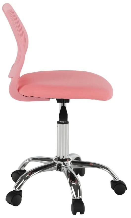 Dětská židle PIXIE - růžový polyester