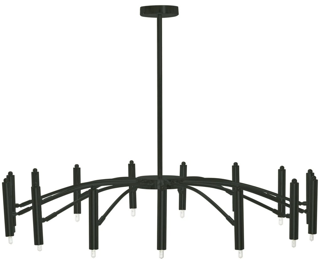Toolight, stropní lampa 15xG9 APP1196-15CP, černá, OSW-40113