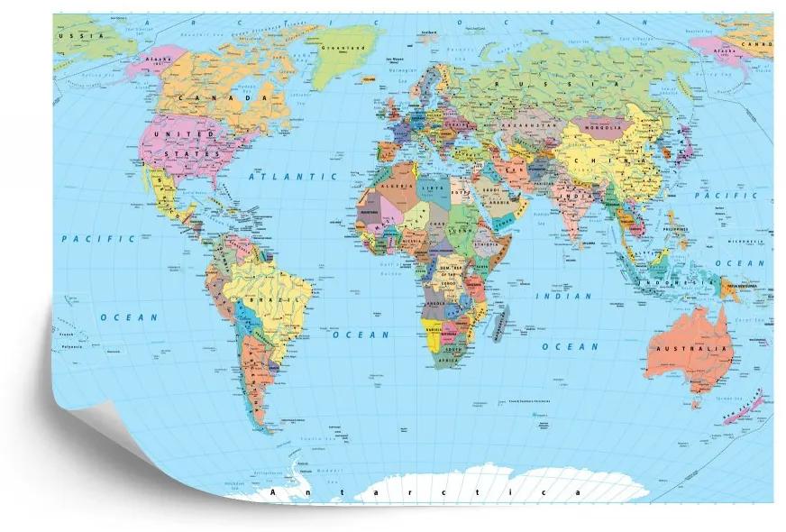 Fototapeta Mapa Světa Samolepící tapety 270x180