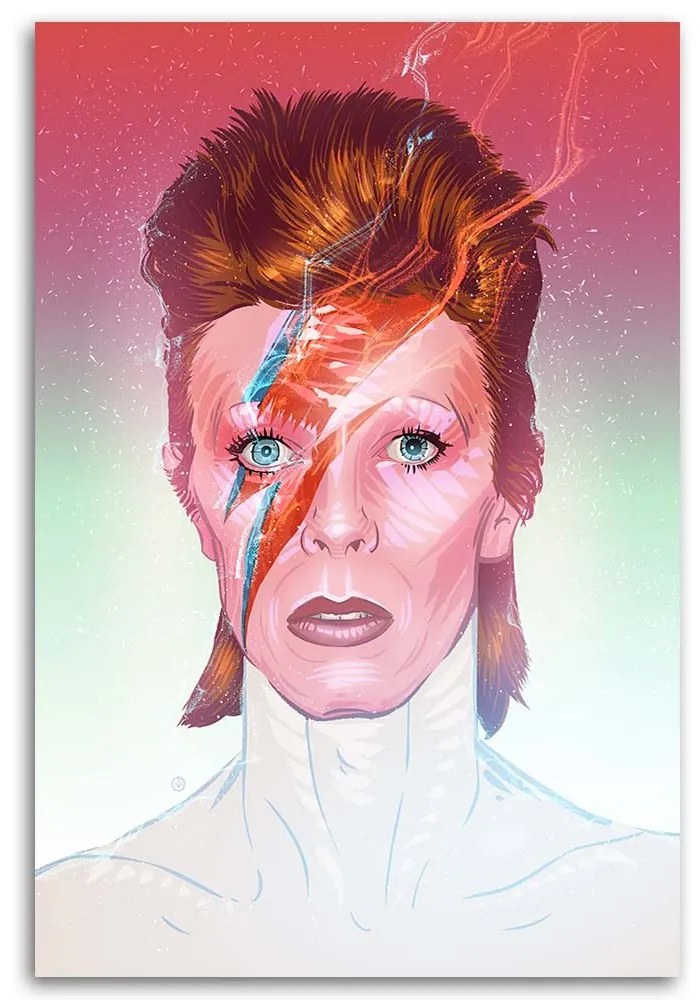 Gario Obraz na plátně David Bowie barevný portrét - Nikita Abakumov Rozměry: 40 x 60 cm