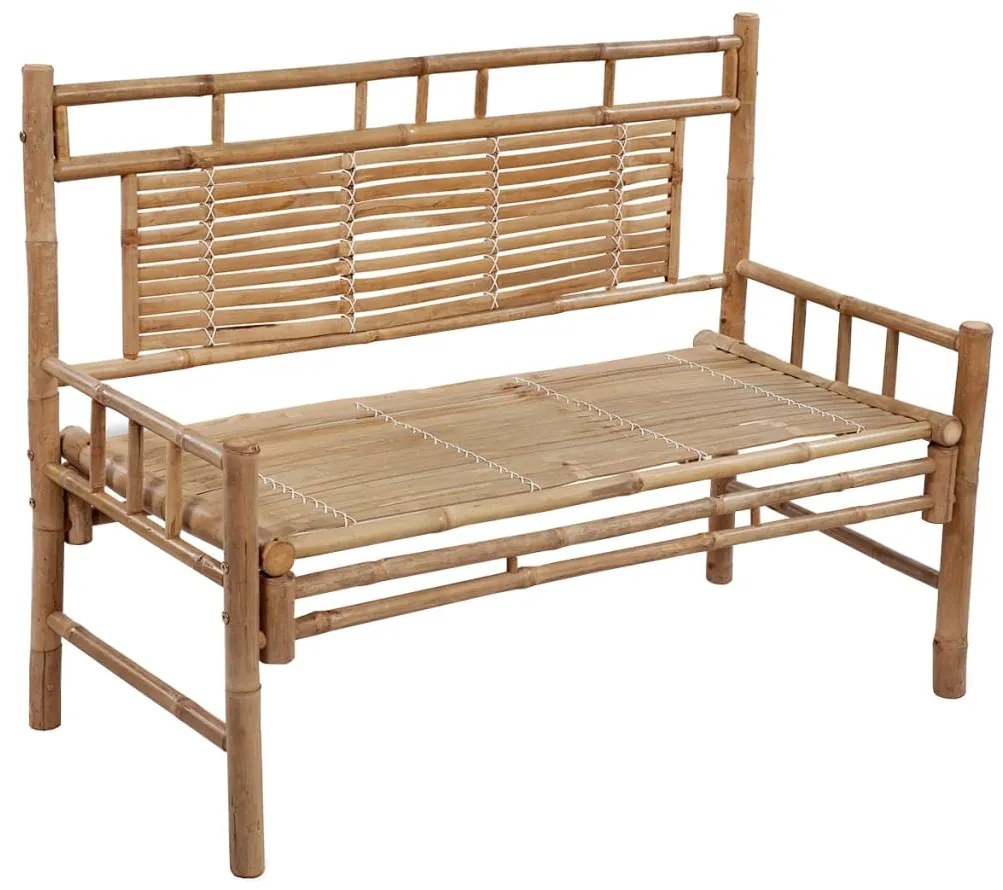Zahradní lavice s poduškou 120 cm bambus,  3063886