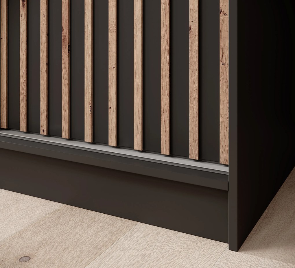 ADRK Furniture Šatní skříň s zrcadlem Ida 200 ADRK-SW-IDA-B-200