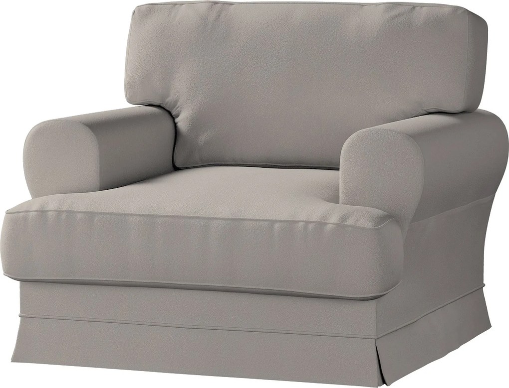 Potah na křeslo IKEA Ekeskog barva béžová látka pletený vzor
