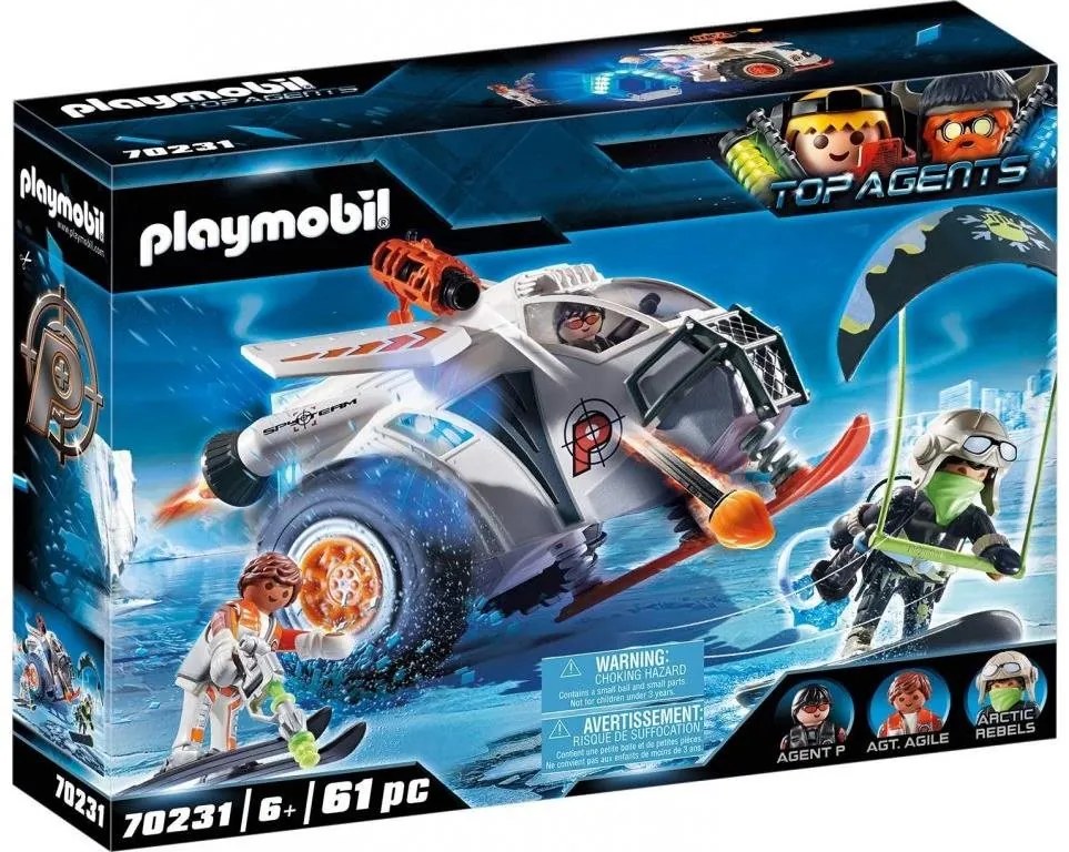 Stavebnice playmobil 70231 top agents spy team sněžný kluzák