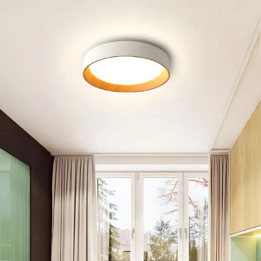 Toolight Rea, Stropní svítidlo G115-C 40CM WOOD, OSW-06381