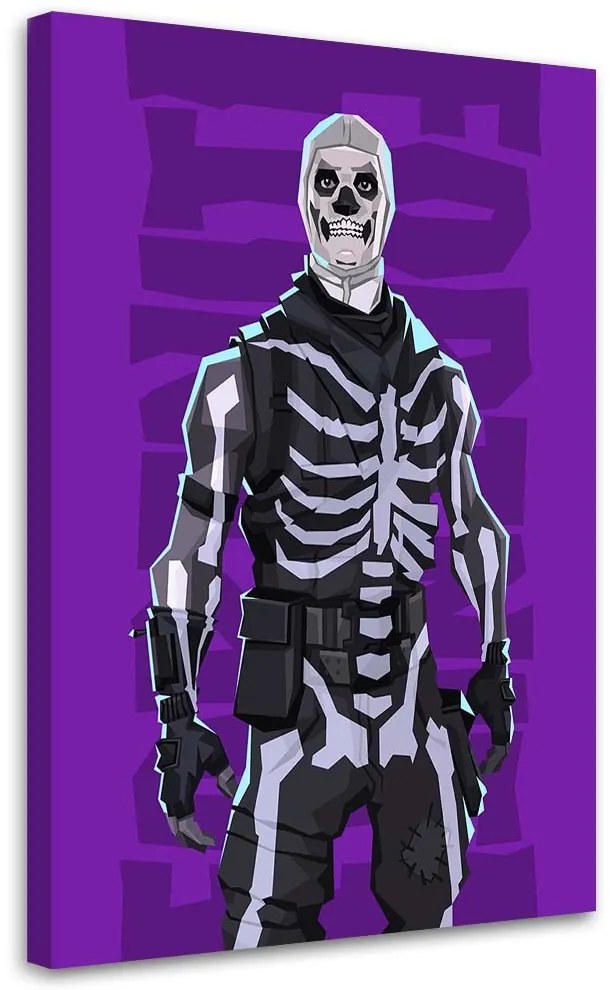 Gario Obraz na plátně Skull Trooper fortnite - Nikita Abakumov Rozměry: 40 x 60 cm