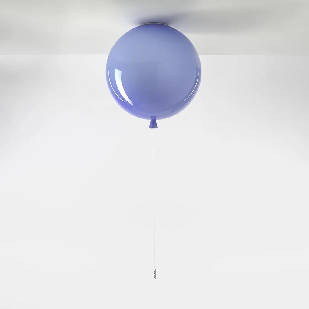 Skleněná svítidla Memory připomínající nafukovací balónky Barva: Modrá, Průměr: 250 mm, Sklo: Lesklé