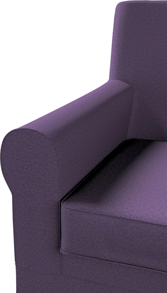 Potah na křeslo IKEA Ektorp Jennylund barva fialová látka pletený vzor