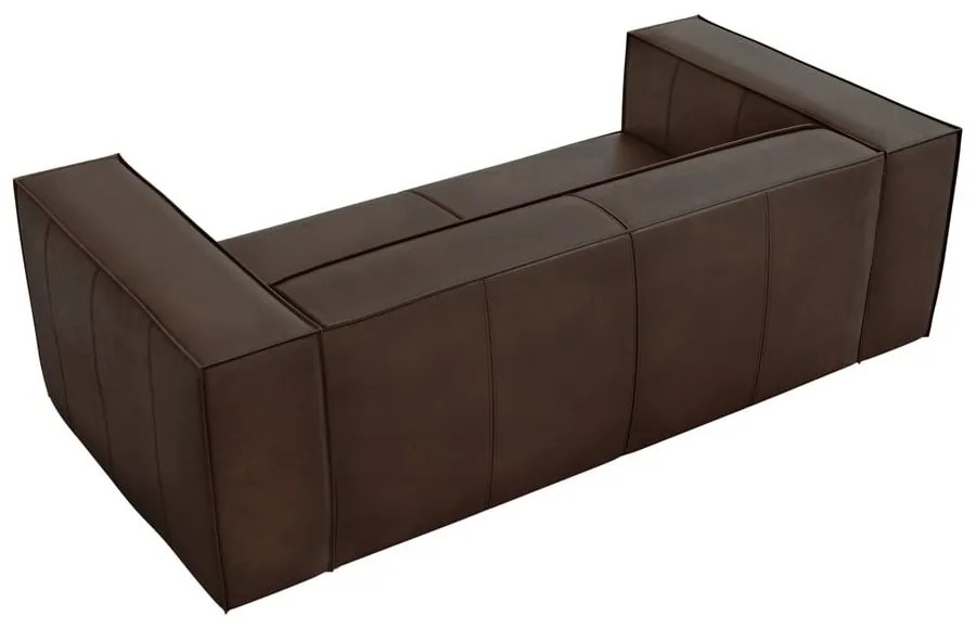 Tmavě hnědá kožená pohovka 212 cm Madame – Windsor &amp; Co Sofas