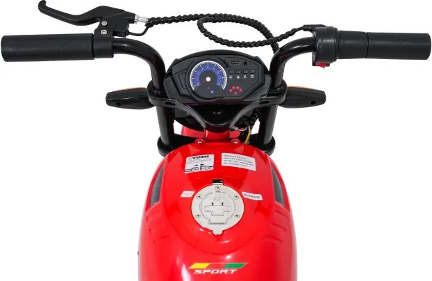 Elektrická motorka SUPERMOTO červená