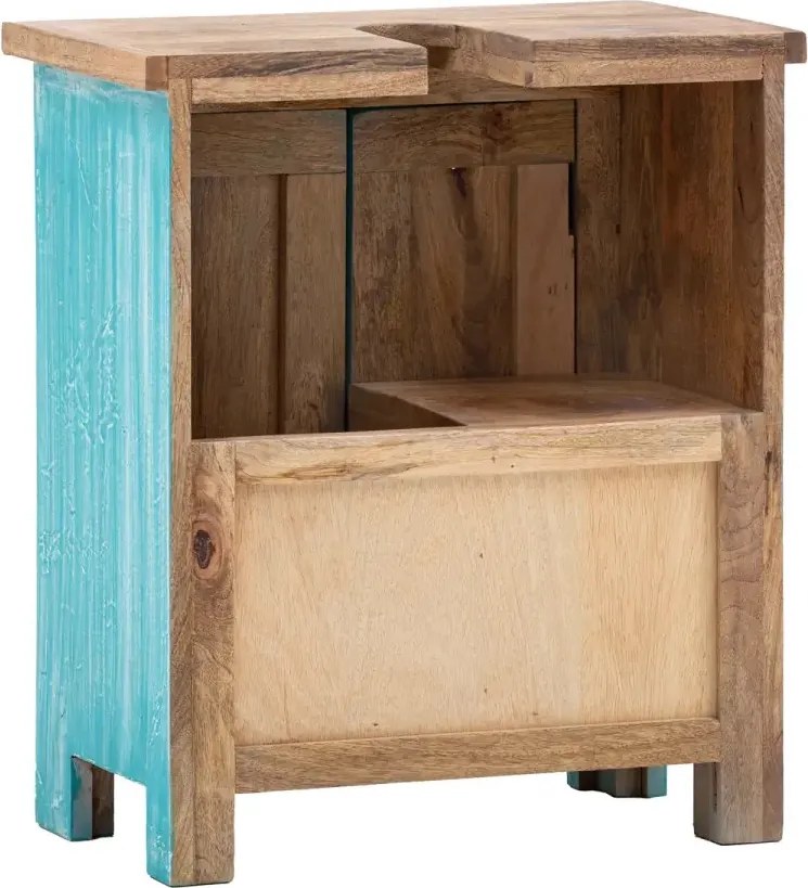 furniture-nabytek.cz - Masivní skříňka pod umyvadlo Santoro, Holz - Mango, modrá