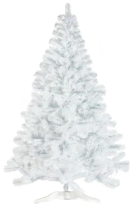 Umělý vánoční stromek bílý výška 220 cm