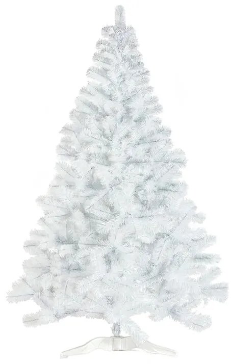 Umělý vánoční stromek bílý výška 220 cm