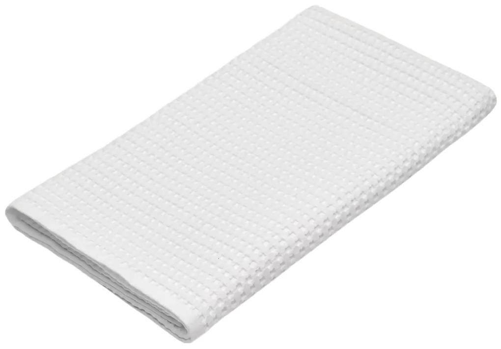 OnaDnes -20% Bílý bavlněný ručník Kave Home Zinnia 70 x 140 cm