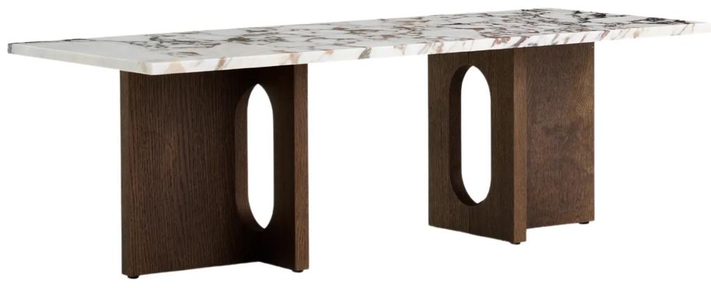 OnaDnes -20% Audo CPH Dřevěný konferenční stolek AUDO ANDROGYNE s mramorovou deskou 120 x 45 cm