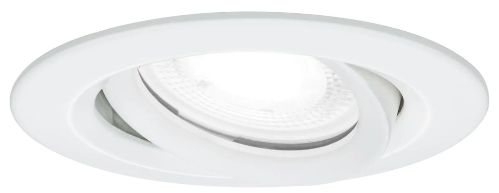 P 93672 Vestavné svítidlo LED Nova Plus kruhové 1x6W GU10 bílá mat výklopné stmívatelné 936.72 - PAULMANN