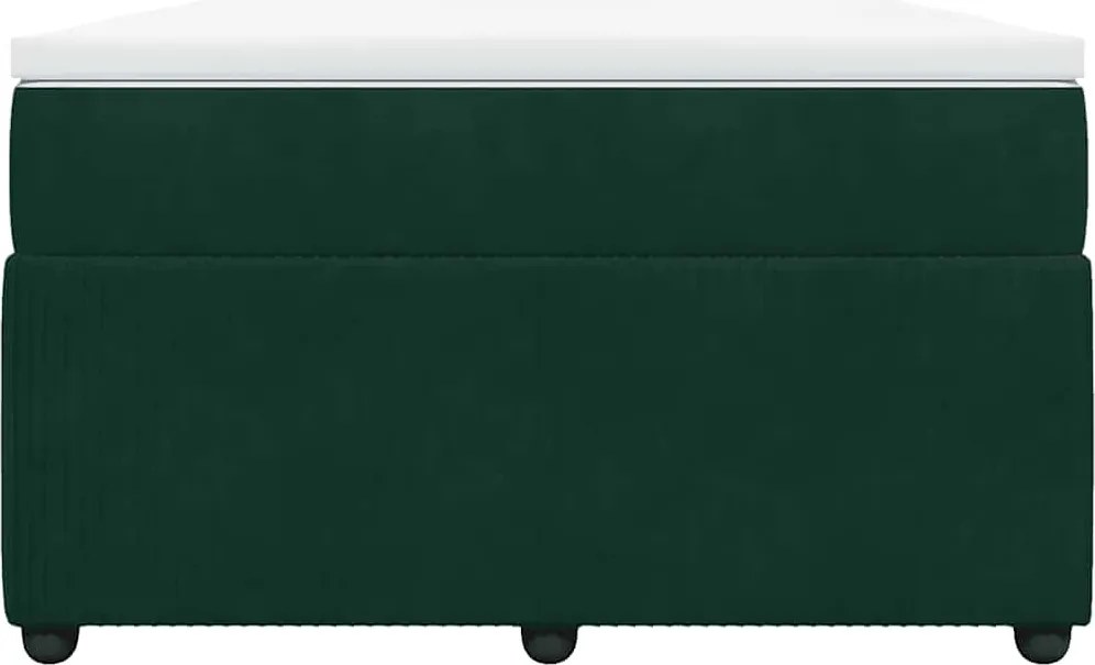 Box spring postel s matrací tmavě zelená 120x190 cm samet 3285629