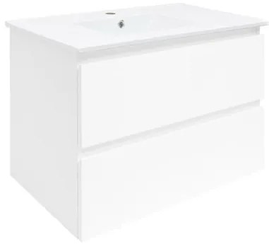 Koupelnová skříňka s umyvadlem SAT B-Way 79x50x45 cm bílá lesk BWAY280WU4BI