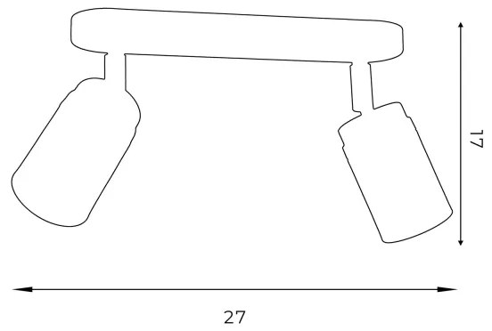 Bodové svítidlo RENO 2xGU10/8W/230V bílá/chrom