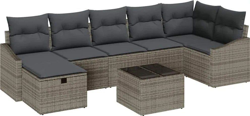 Set pohovek 8 ks polyratan 3360640
