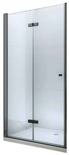 Mexen LIMA sprchové skládací dveře do otvoru 110 cm, černá-průhledná, 856-110-000-70-00
