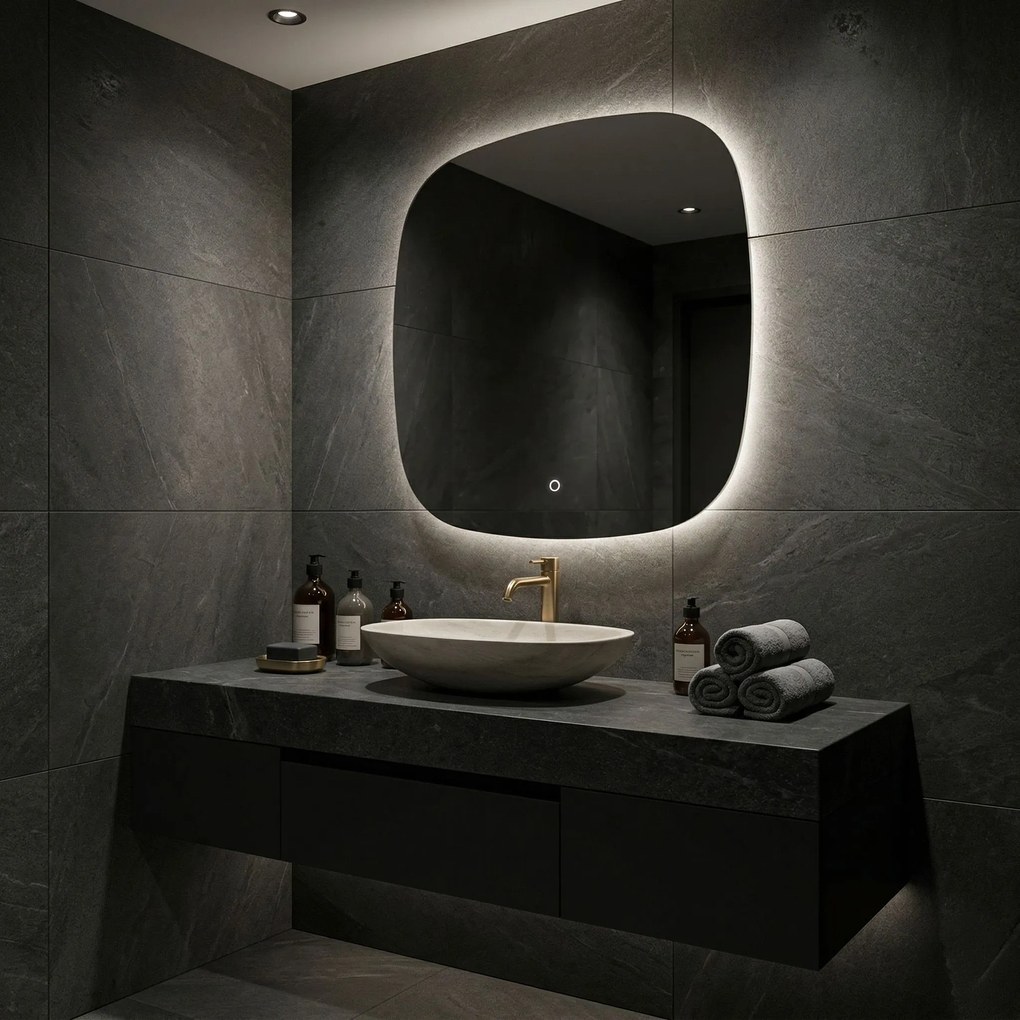 Rea Rea, Zrcadlo LED 70x70cm TOP, HOM-01519