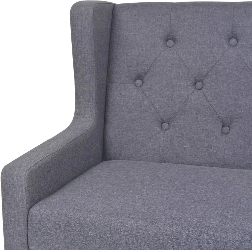 3místná pohovka textil šedá 245454