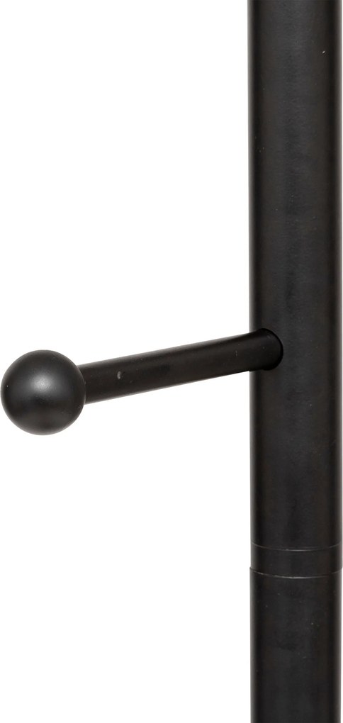 Věšák na kabáty BLACKMARBLE s 6 kovovými háčky, 173 cm