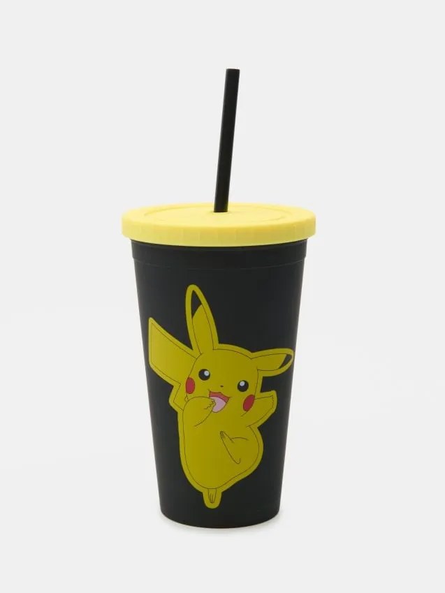 Sinsay - Hrnek s víčkem a brčkem Pokémon - vícebarevná