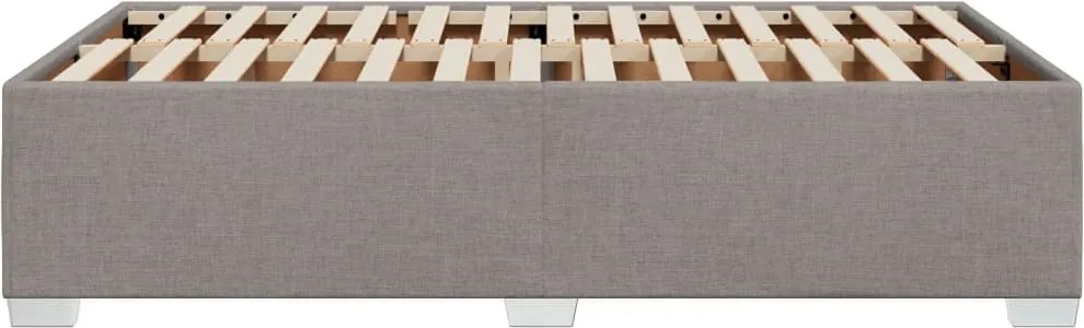 Rám postele bez matrací taupe 120x190 cm textil 3284461
