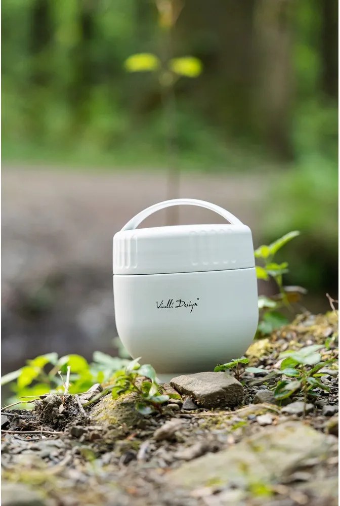 Bílá termoska na jídlo z nerezové oceli 680 ml Fuori – Vialli Design